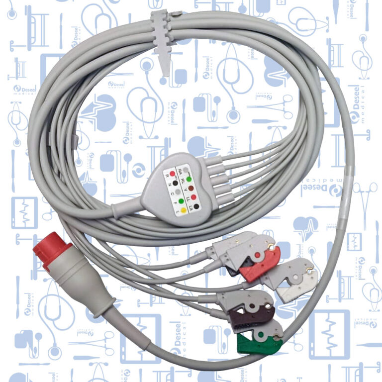 Cable Completo para ECG de 5 Derivaciones - Deseel Medical